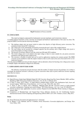 High efficiency zcs single input multiple output simo d.c to d | PDF