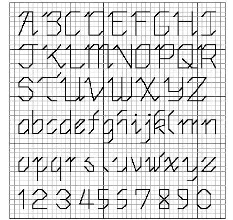 Cross Stitch Alphabets And Numeric Pattern Cross Stitch Alphabet