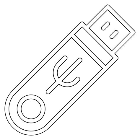 Premium Vector Usb Stick Vector Icon Illustration Of Computer And Hardware Iconset