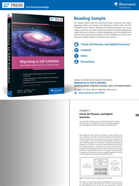 Sap Press Migrating To Sap S4hana Pdf Cloud Computing Software As A Service