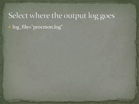 Process Monitoring In Unix Shell Scripting Ppt