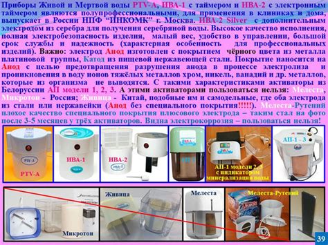 Приборы живой и мёртвой воды