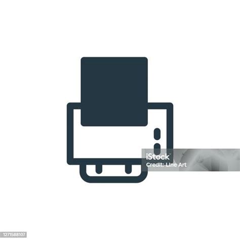 프린터 및 팩스 개념에서 프린터 아이콘 벡터입니다 프린터 편집 가능한 스트로크의 얇은 선 그림입니다 웹 및 모바일 앱 로고 인쇄 미디어에 사용할 프린터 선형 기호 0명에