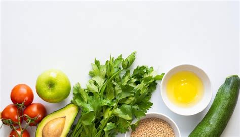 Premium Photo Keto Diet Food Ingredients Isolated On White Background