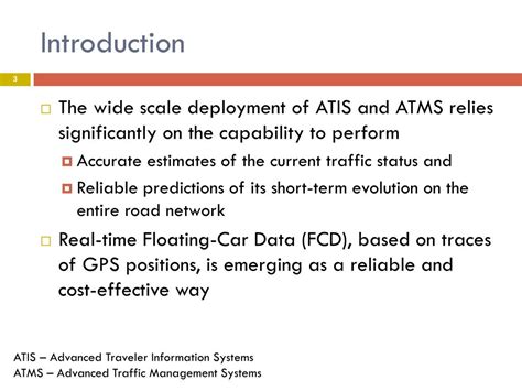 Ppt Traffic Estimation And Prediction Based On Real Time Floating Car