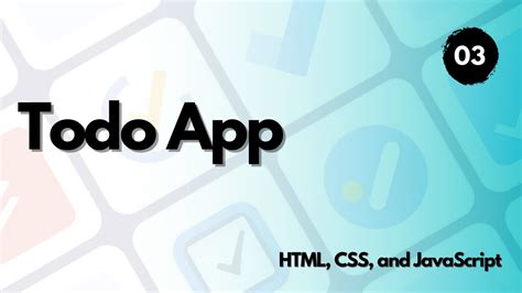 Todo App Part 3 Html Css Bootstrap Javascript Youtube