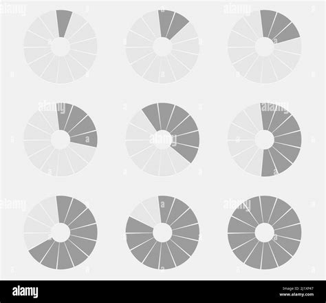 preloader circular loading bar pie chart pie graph vector template