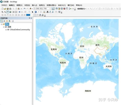 请问arcgis自带的世界地图在哪里？ 知乎