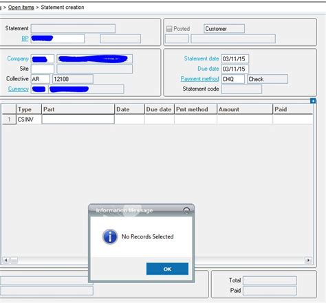Customer Statements General Discussion Sage X3 Community Hub