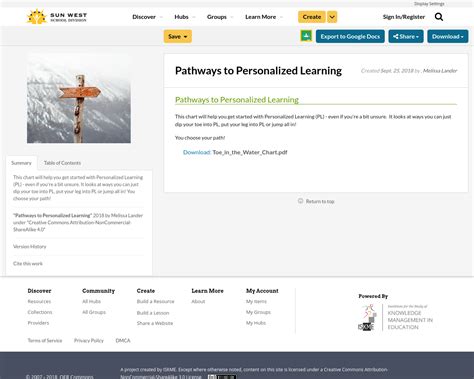 pathways to personalized learning resource bank