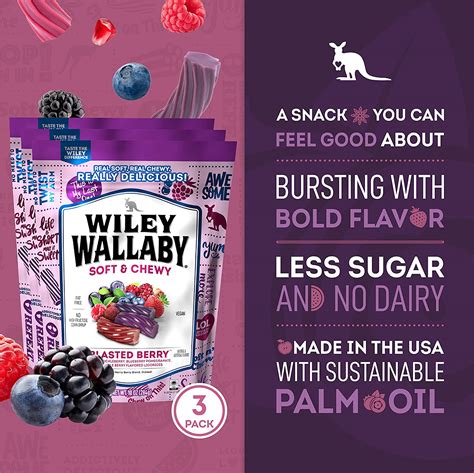 Wiley Wallaby Licorice 10 Ounce Classic Gourmet Soft And Chewy Australian