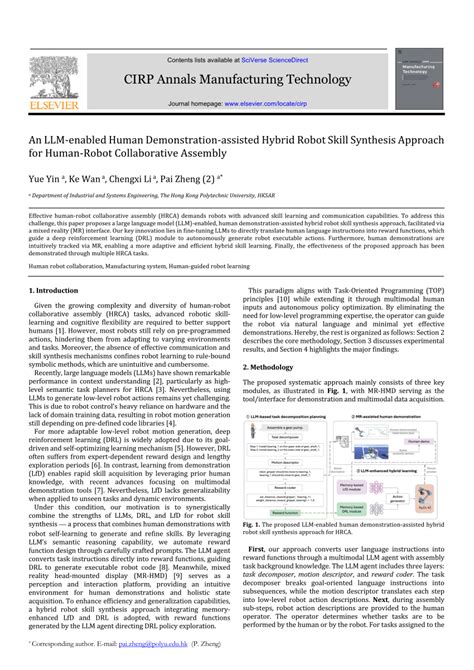 Pdf An Llm Enabled Human Demonstration Assisted Hybrid Robot Skill
