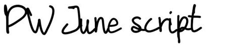 Pw June Script Font By Icon Designer Fontriver