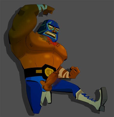 Rule 34 Boner Erection Guacamelee Juan Aguacate Luchador Male Male