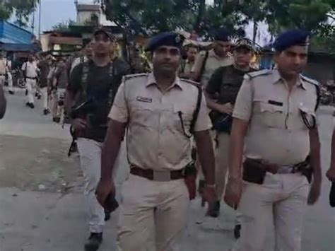 Palwal Police Paramilitary Force Flag March Haryana Assembly Election