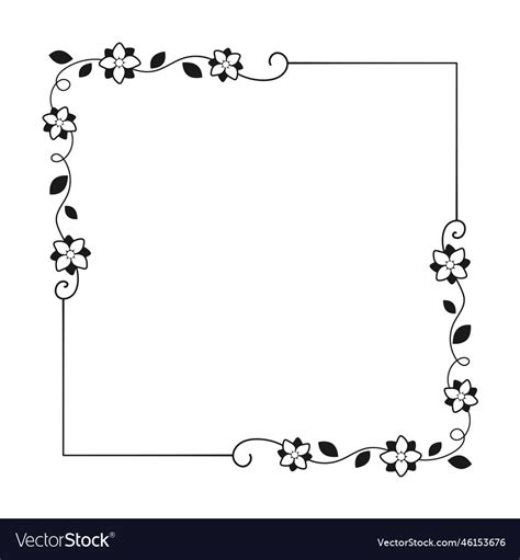 Simple Square Black Border