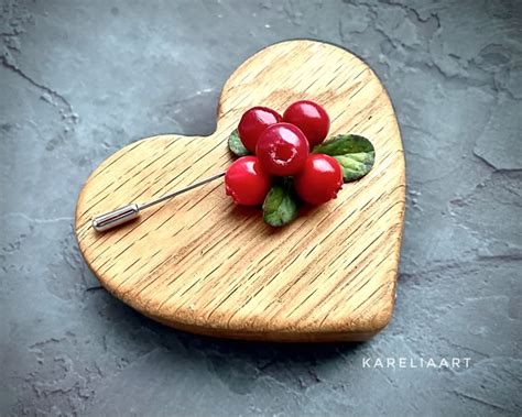 Как сделать сердце из полимерной глины с вишней