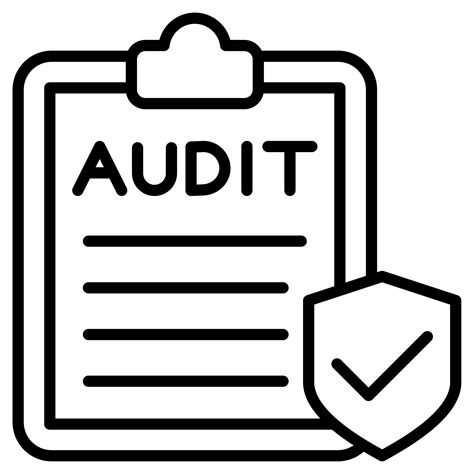 Security Audit Icon Line Vector Illustration 39886002 Vector Art At