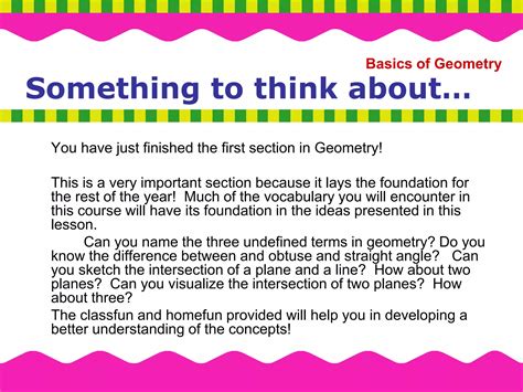 Lesson 1 Undefined Terms Geometrypptx