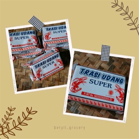 Terasi Udang H Ismail Asli Tuban Kemasan 100gr4500 Lazada Indonesia