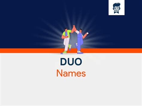 Duo Names Catchy And Cool Names BrandBoy