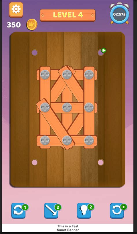 Wood Nuts And Bolts Puzzle Sell Unity Code
