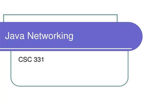 Ppt Java Networking Powerpoint Presentation Free Download Id6240066