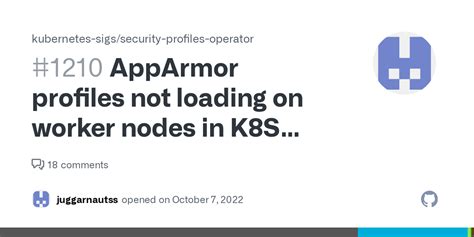 Apparmor Profiles Not Loading On Worker Nodes In K8s Cluster · Issue