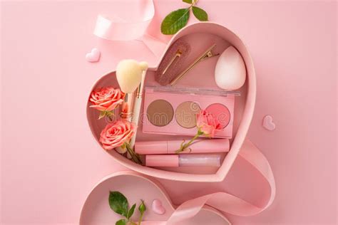 Unwrap Romance With Heart Shaped Box Filled With Beauty Essentials Lip