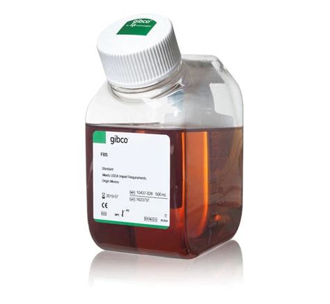 Gibco™ Fetal Bovine Serum Qualified Usda Approved Sterile 500ml Each