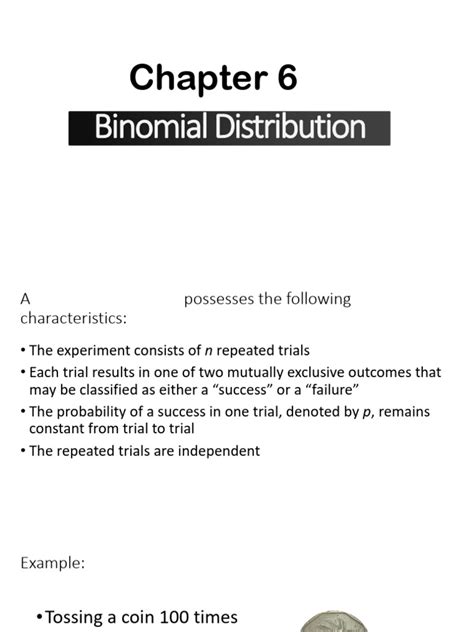 Chapter 6 Binomial Probability Distribution Pdf Probability