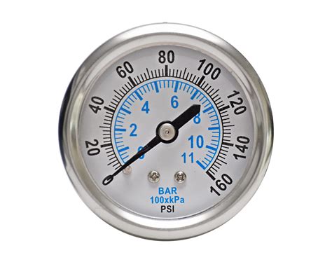 Air Pressure Gauges 1 4 NPT Air Compressor Hydraulic Pressure Gauge 0
