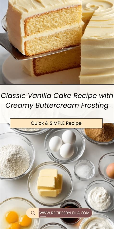 Vanilla Cake Classic Moist And Irresistibly Flavorful