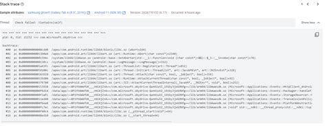 libmaesdk so sigabrt on client android sendrequestasync · issue