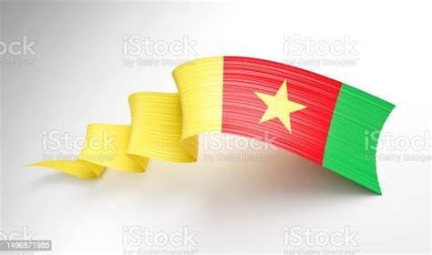 카메룬의 3d 국기 3d 반짝이는 흔들리는 깃발 리본은 흰색 배경에 격리 3d 그림 0명에 대한 스톡 사진 및 기타 이미지 0명 3차원 형태 개념 Istock