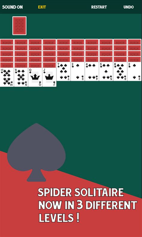 Spider Solitaire Free Card Game Amazon Com Appstore For Android