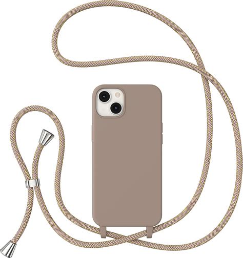ZTOFERA Crossbody Lanyard Case For IPhone 15 Liquid Silicone