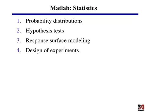 Ppt Matlab Statistics Powerpoint Presentation Free Download Id