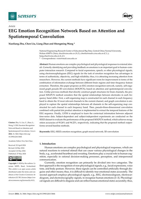 Pdf Eeg Emotion Recognition Network Based On Attention And