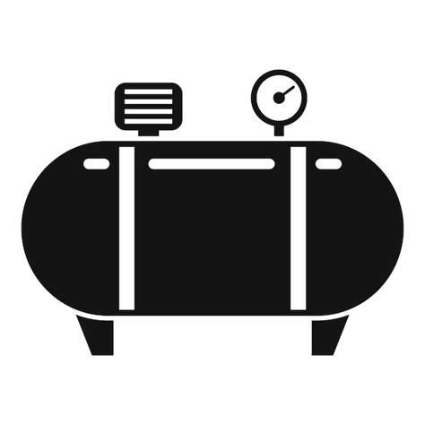 Premium Vector Instrument Air Compressor Icon Simple Illustration Of