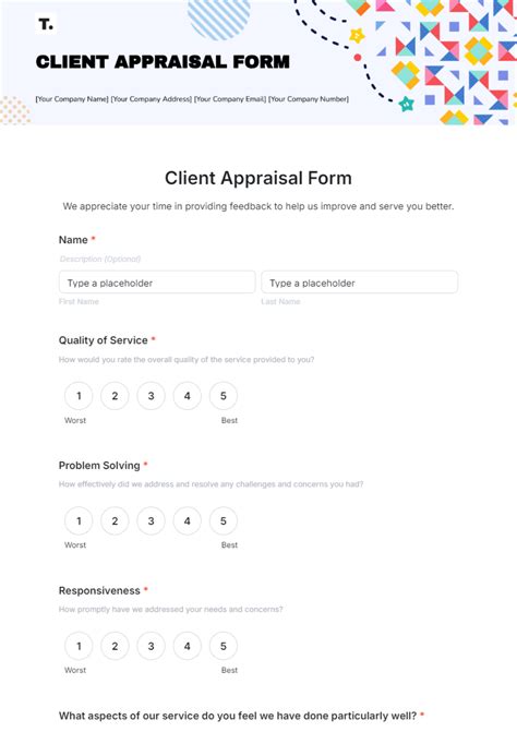 Free Executive Appraisal Form Template To Edit Online