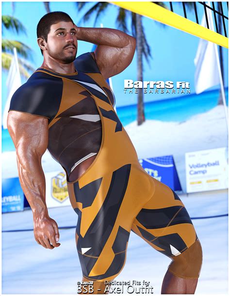 Dedicated Fits For Bsb Axel Outfit Barras Fit Daz Content By Kaos3d