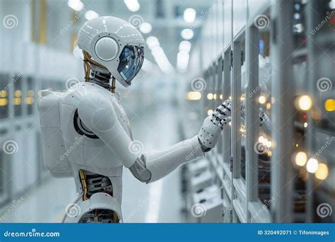 Humanoid Robot Meditates On Mars In A Lotus Position Royalty Free Stock