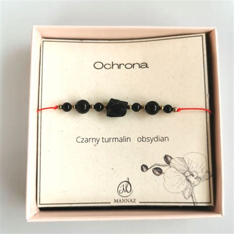 Bransoletka Ochronna Czarny Turmalin 12178455597 Allegro Pl