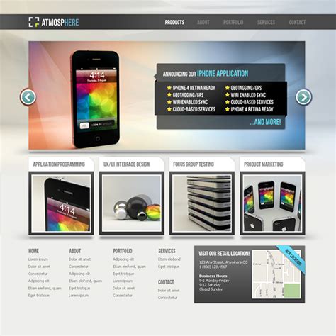Atmosphere HTML JQuery Template On Behance