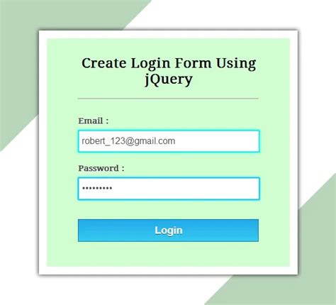 An Easy Way To Create Login Panel With Jquery And Css By