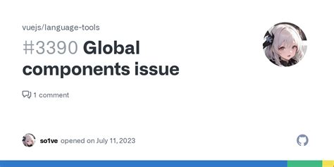 Global Components Issue · Issue 3390 · Vuejslanguage Tools · Github