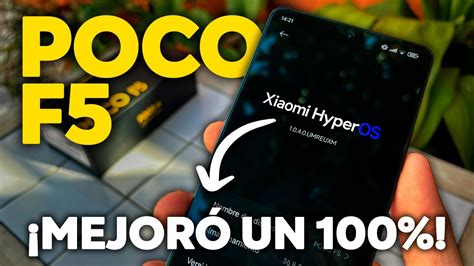 Poco F5 con HyperOS Mejora BRUTAL Cómo ACTUALIZAR YouTube