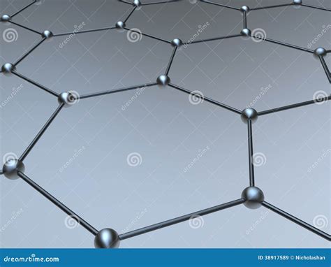 Graphene Molecule Structure Fragmen Stock Illustration Illustration Of Laboratory Molecule
