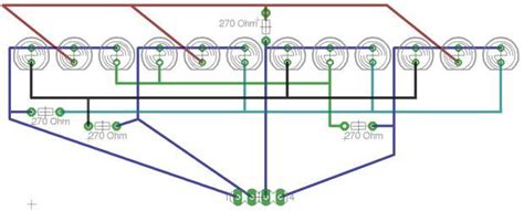 charlieplexed row of led lights for arduino